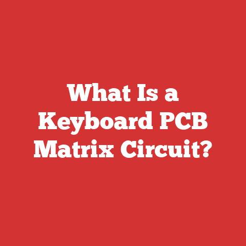 What Is A Keyboard Pcb Matrix Circuit?