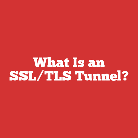 What Is An Ssl/tls Tunnel?